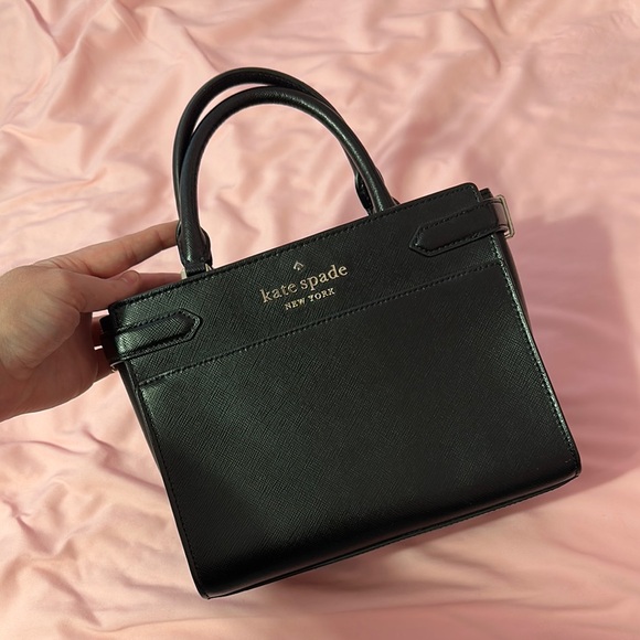 kate spade | Bags | Kate Spade Black Satchel Structured Design | Poshmark